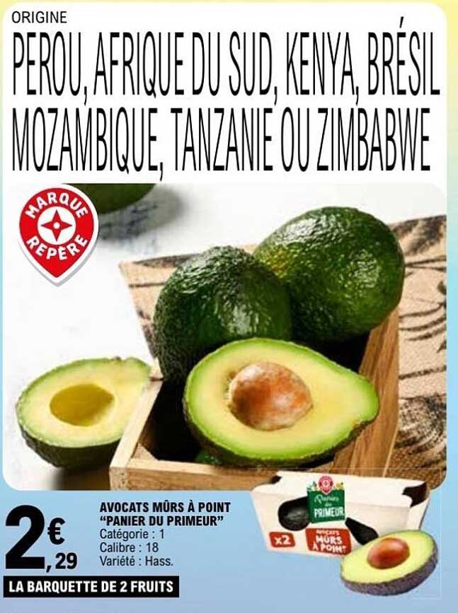 Promo Avocats Mûrs À Point "Panier Du Primeur" chez E.Leclerc ...