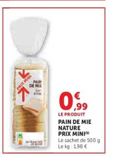 Pain De Mie Prix