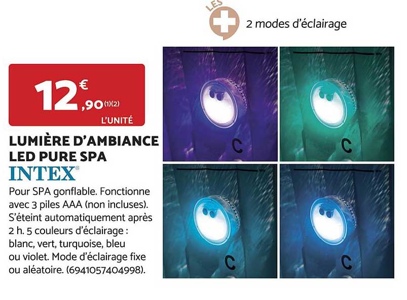 Promo Lumière D’ambiance Led Pure Spa Intex chez Bricomarché ...