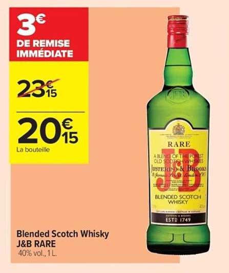 Promo Blended Scotch Whisky “J&B Rare” chez E.Leclerc - 123Catalogue.fr