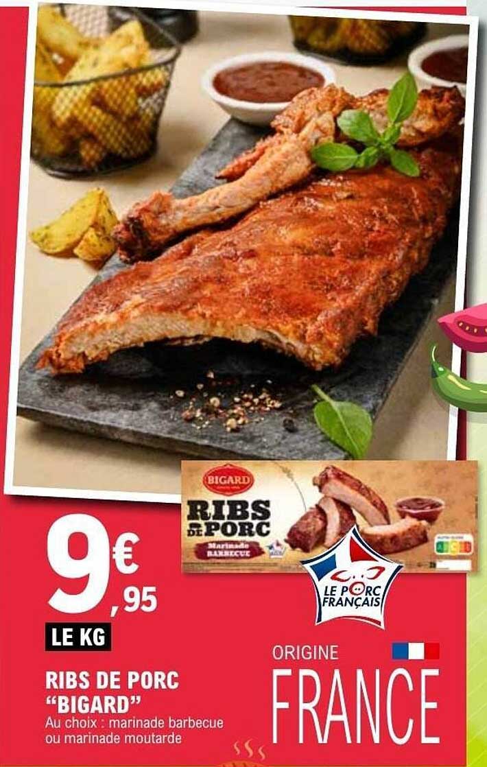 Promo Ribs De Porc "Bigard" chez E.Leclerc - 123Catalogue.fr