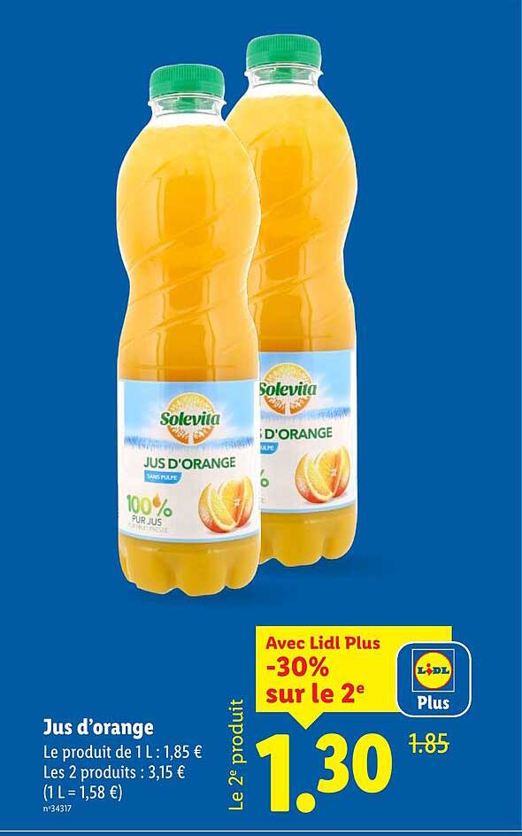 Jus D Orange Lidl
