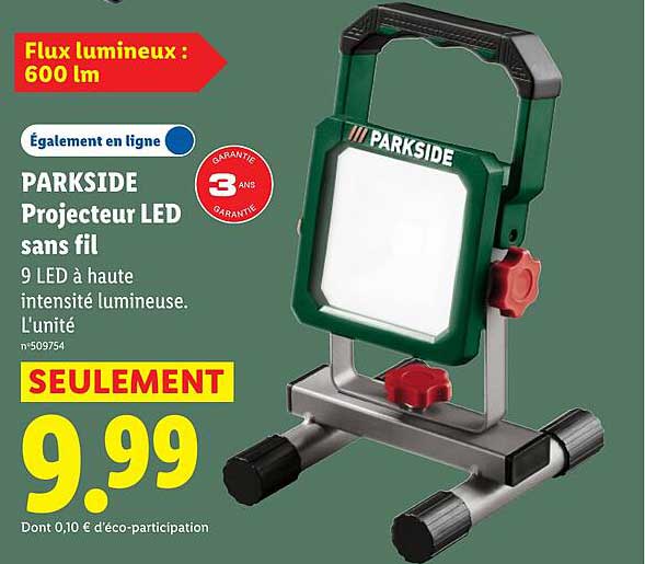 Projecteur Led Lidl