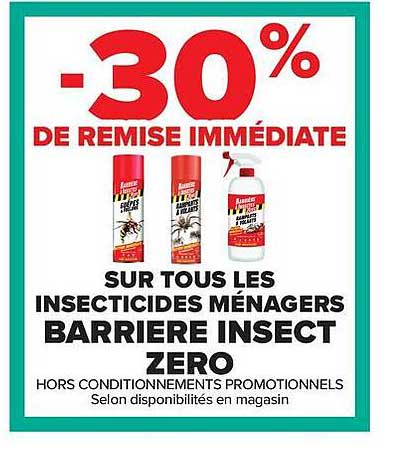 Promo -30% De Remise Immédiate Sur Tous Les Insecticides Ménagers ...