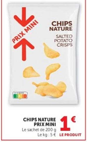 Promo Chips Nature Prix Mini chez Hyper U - 123Catalogue.fr