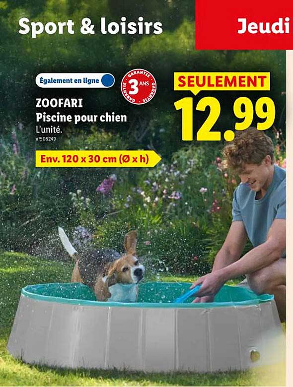 Promo Zoofari Tapis Rafraîchissant Pour Chien chez Lidl - 123Catalogue.fr