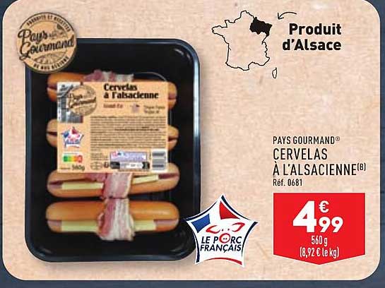 Promo Cervelas À L'alsacienne chez ALDI - 123Catalogue.fr