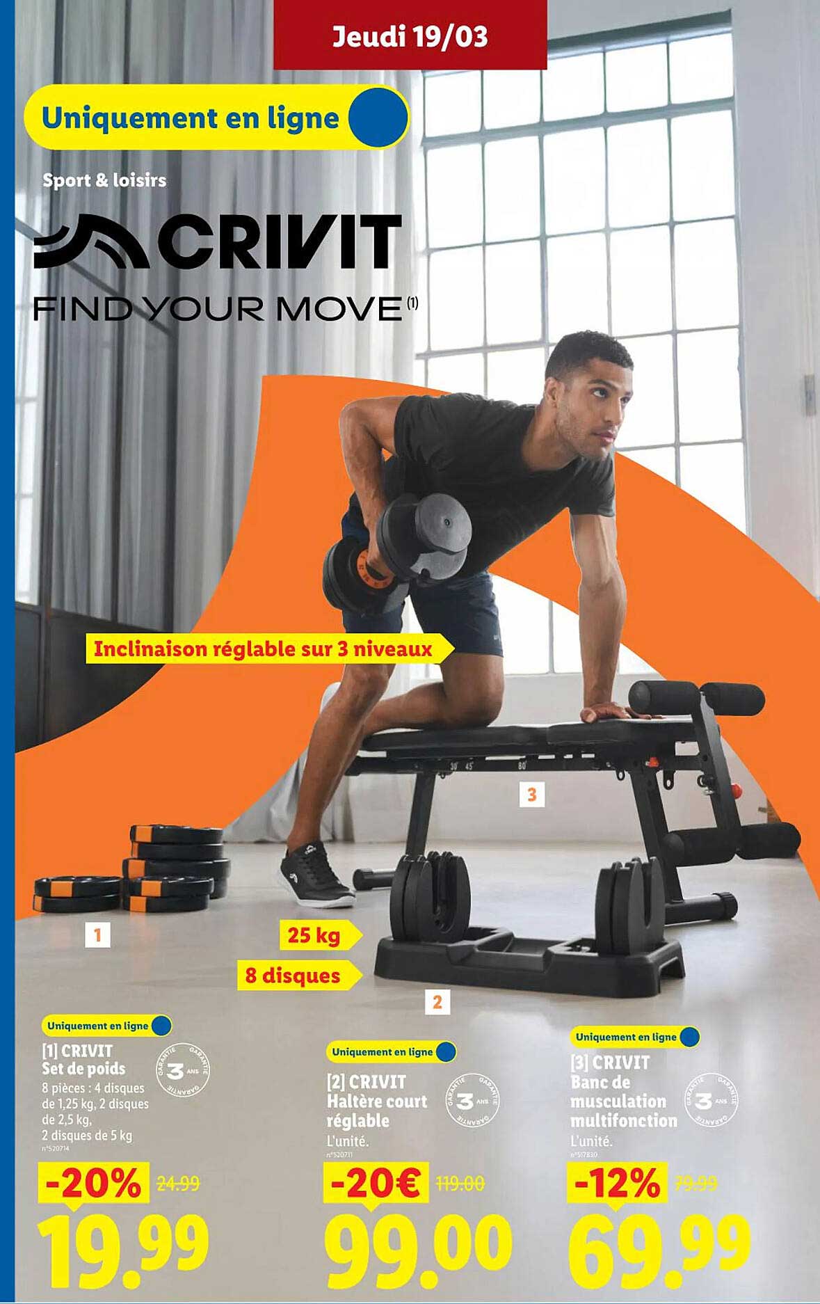 Promo Crivit Set De Poids chez Lidl - 123Catalogue.fr