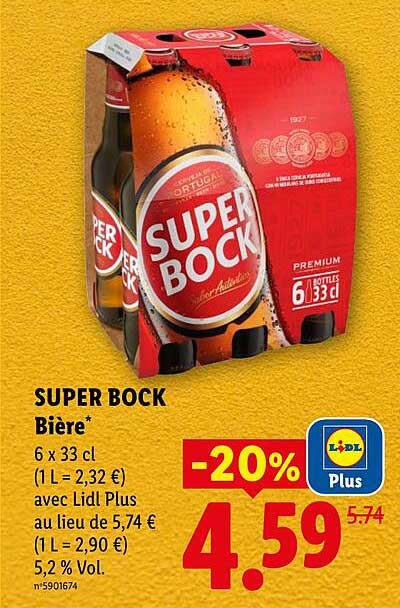 Promo Super Bock chez Lidl - 123Catalogue.fr