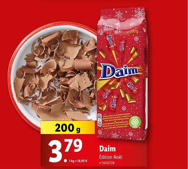 Promo Daim Édition Noël chez Lidl - 123Catalogue.fr