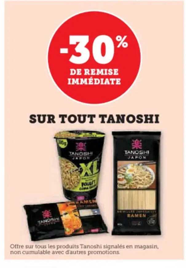 Promo Sur Tout Tanoshi chez U Express - 123Catalogue.fr