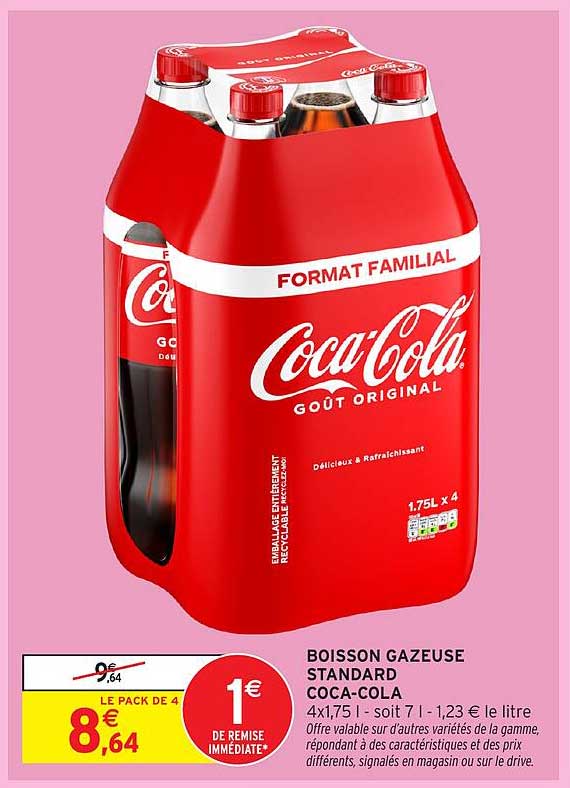 Promo Boisson Gazeuse Standard Coca-Cola chez Intermarché Hyper ...