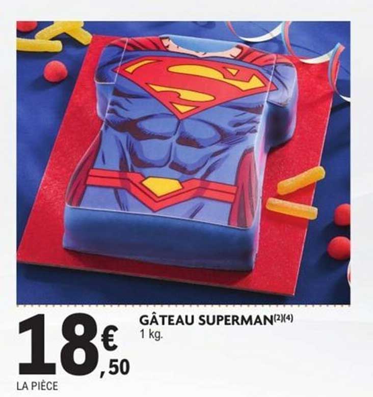 Promo Gâteau Superman chez E.Leclerc - 123Catalogue.fr