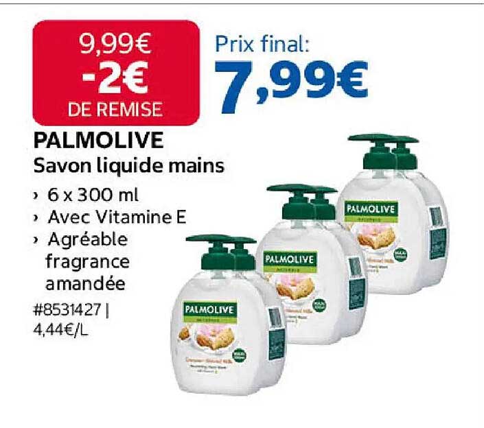 Promo Palmolive Savon Liquide Mains chez Costco - 123Catalogue.fr