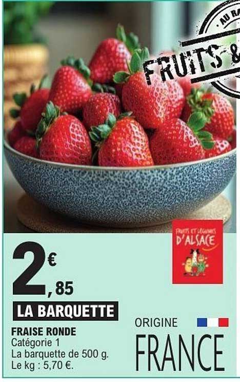 Promo Fraise Ronde(1) chez Intermarché - 123Catalogue.fr