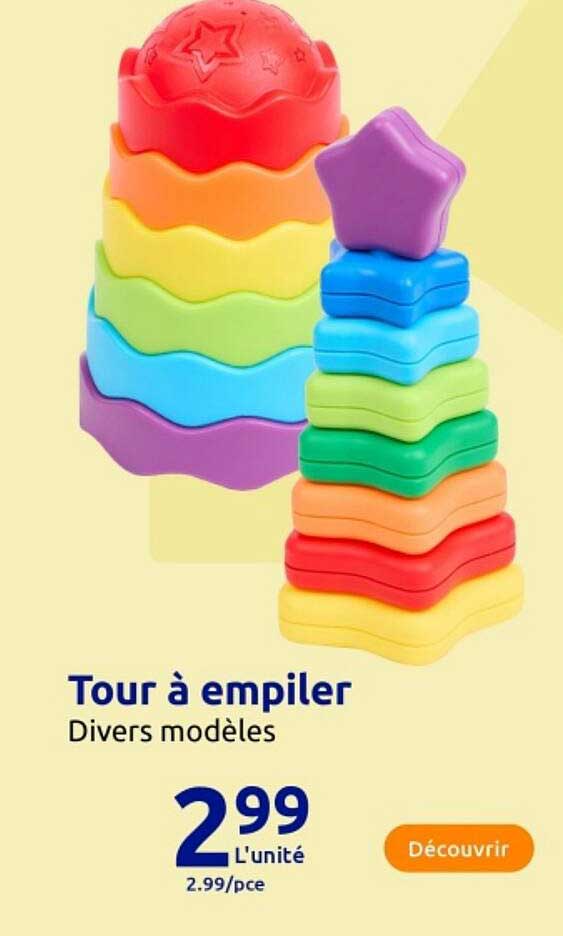 Promo Tour À Empiler chez Action - 123Catalogue.fr