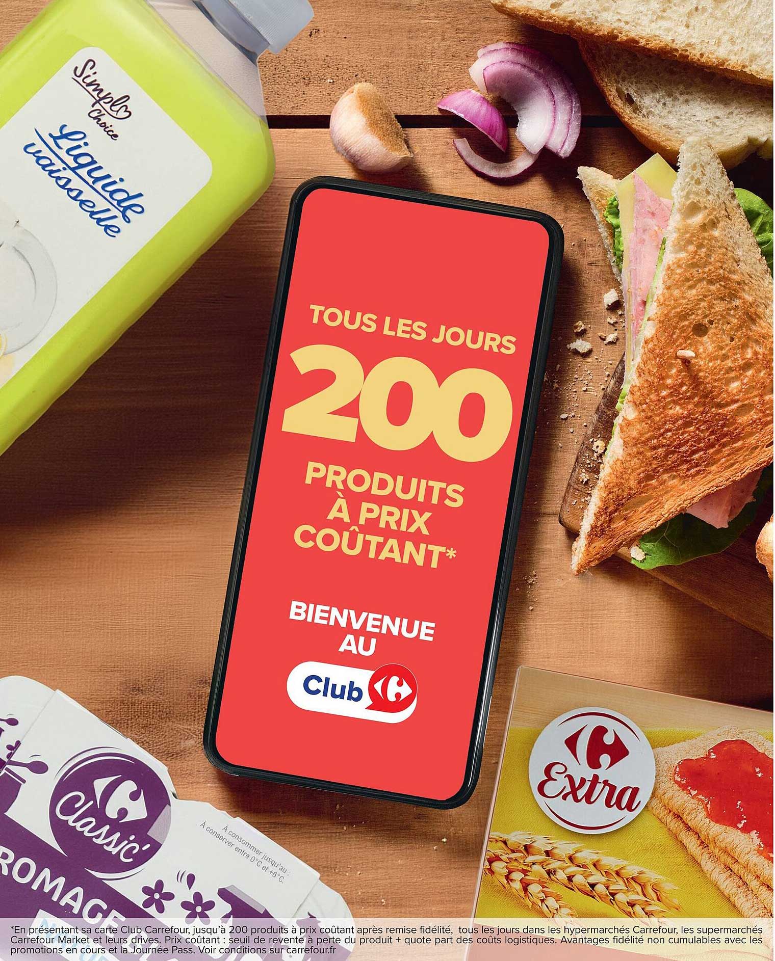 Promo 200 Produits À Prix Coûtant* chez Carrefour Market - 123Catalogue.fr
