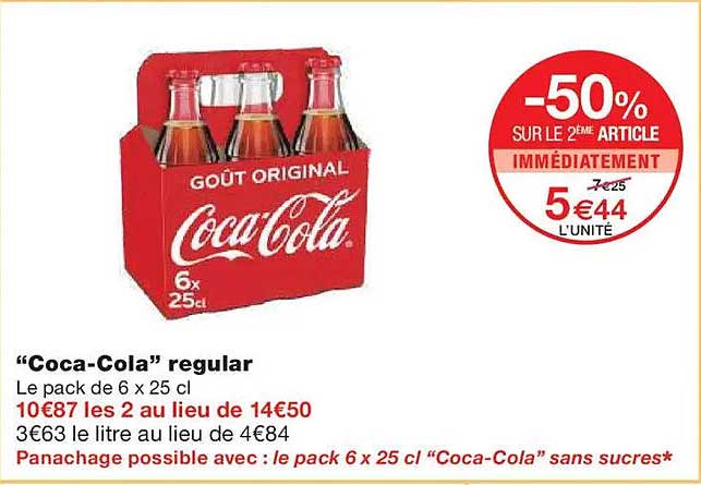 Promo "Coca-Cola" Regular chez Monoprix - 123Catalogue.fr