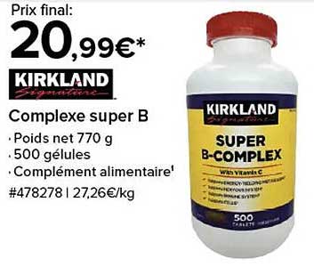 Promo Complexe Super B chez Costco - 123Catalogue.fr