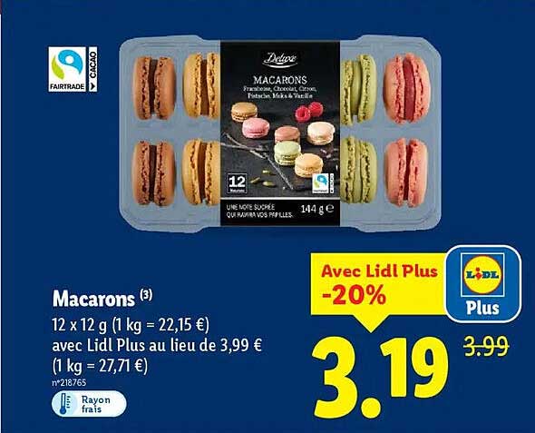 Promo Macarons chez Lidl - 123Catalogue.fr