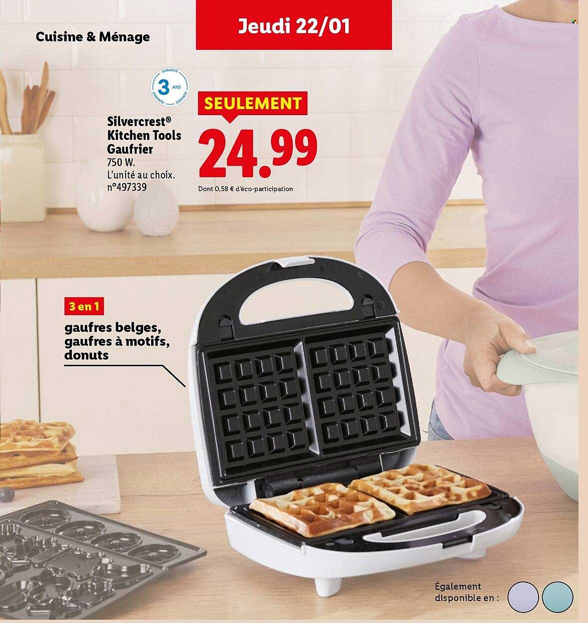 Gaufrier Lidl Novembre 2022