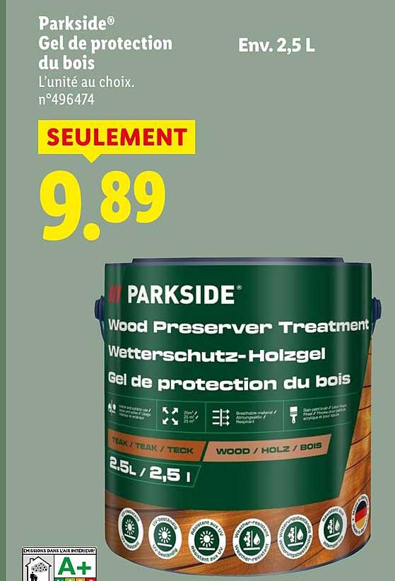 Gel Protection Bois Lidl