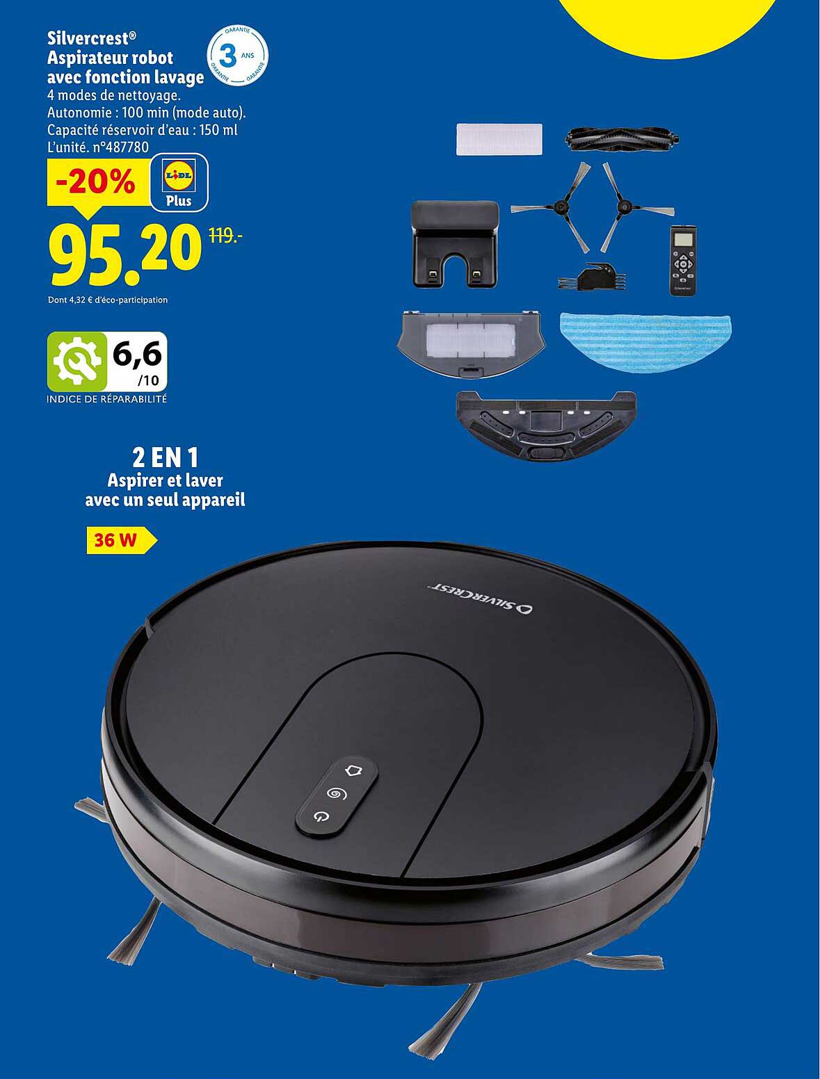 Aspirateur Robot Silvercrest Lidl 2022 Avis