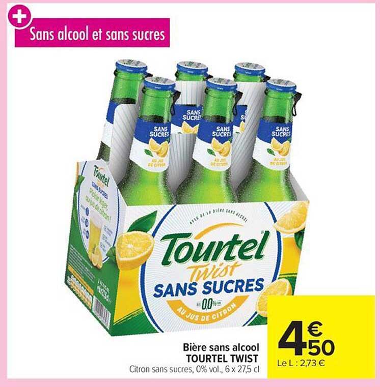 Promo Bière Sans Alcool Tourtel Twist chez Carrefour - 123Catalogue.fr