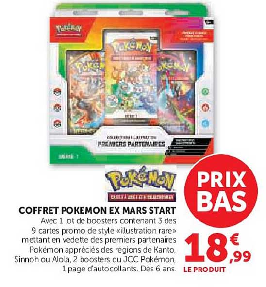 Promo Coffret Pokemon Ex Mars Start chez Super U - 123Catalogue.fr