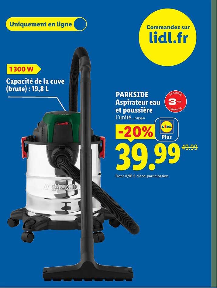 Aspirateur Eau Et Poussiere Lidl Prix