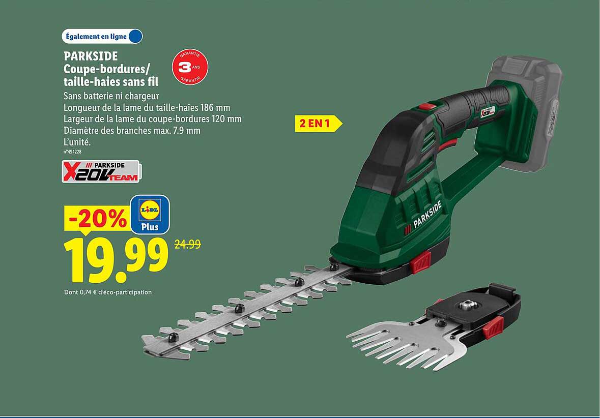 Taille Haie Parkside Lidl Sans Fil