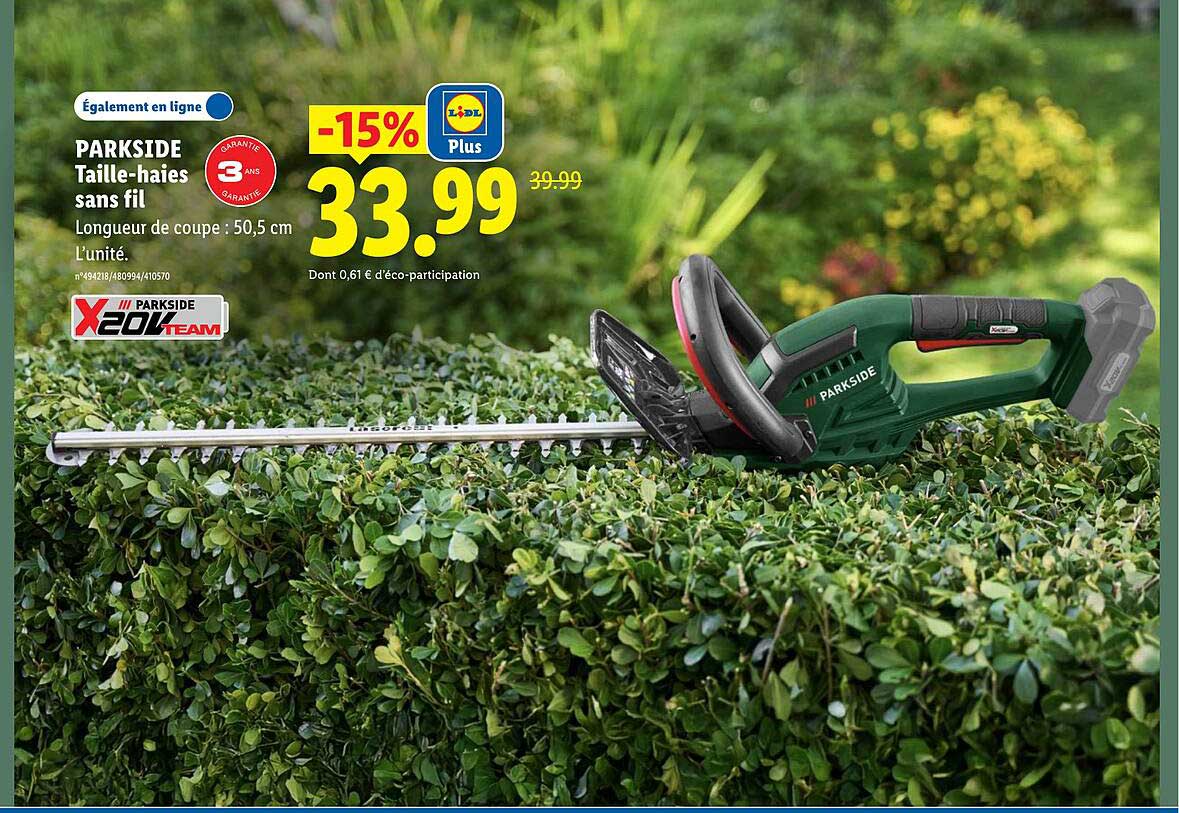 Taille Haie Parkside Lidl Sans Fil