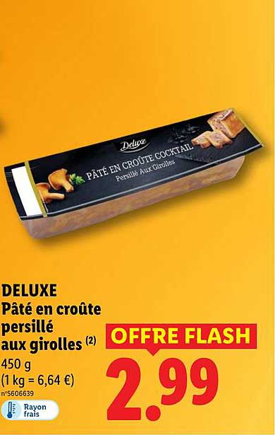 Promo Pâté En Croûte Persillé Aux Girolles chez Lidl - 123Catalogue.fr