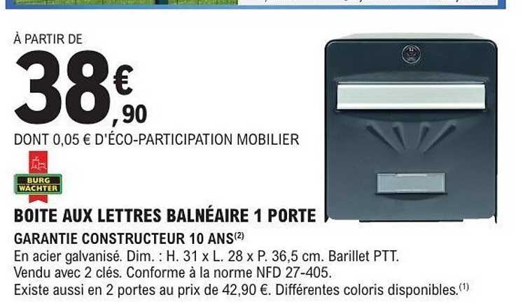 Boite Aux Lettres Leclerc