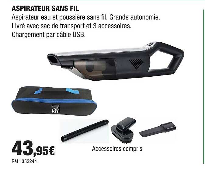 Promo Aspirateur Sans Fil chez Autobacs - 123Catalogue.fr