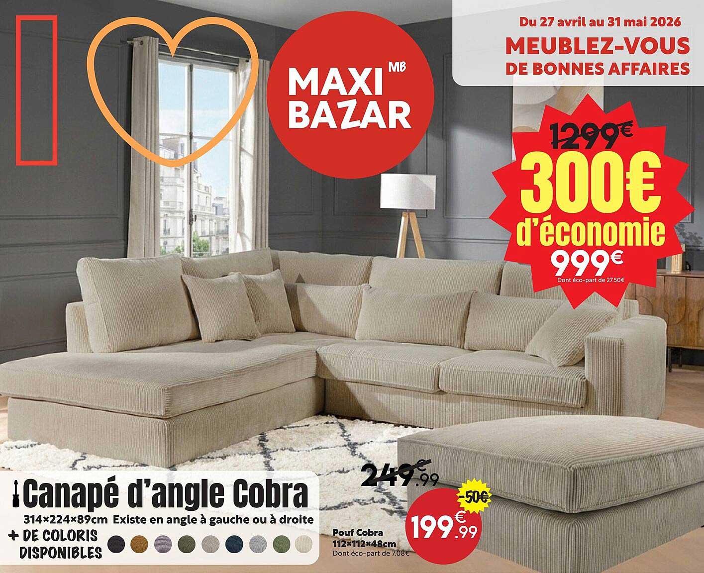 Canape Maxi Bazar