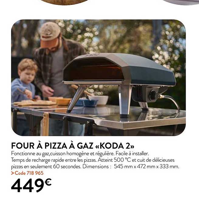Promo Four À Pizza À Gaz «Koda 2» chez RAGT - 123Catalogue.fr