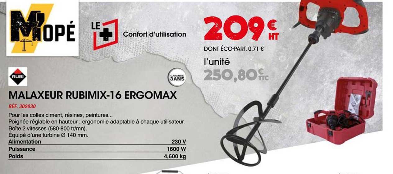 Promo Malaxeur Rubimix-7 Minimax chez Gedimat - 123Catalogue.fr
