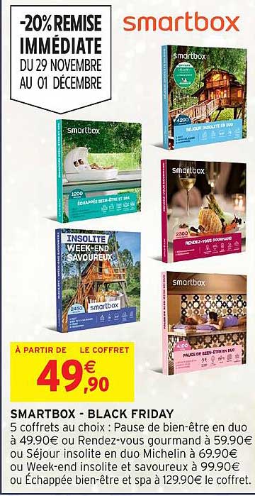 Promo Smartbox - Black Friday chez Intermarché - 123Catalogue.fr