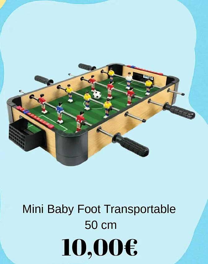 Promo Mini Baby Foot Transportable 50 Cm chez Smyths Toys - 123Catalogue.fr