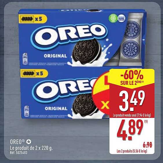 Promo Oreo Original chez ALDI - 123Catalogue.fr