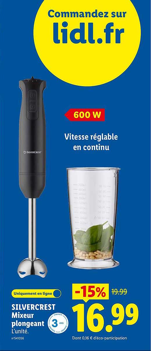 Lidl Mixeur Plongeant