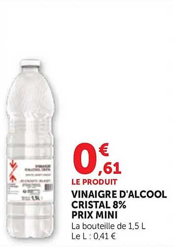 Vinaigre D Alcool Cristal 8 Comestible
