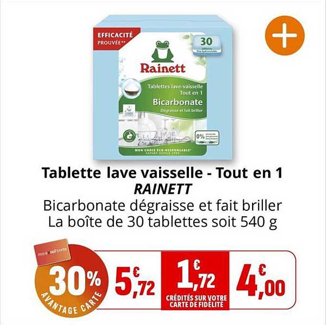 Promo Tablette Lave Vaisselle Tout En 1 X 60 Etamine Du Lys chez ...