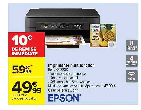 Promo Imprimante Multifonction chez Carrefour - 123Catalogue.fr