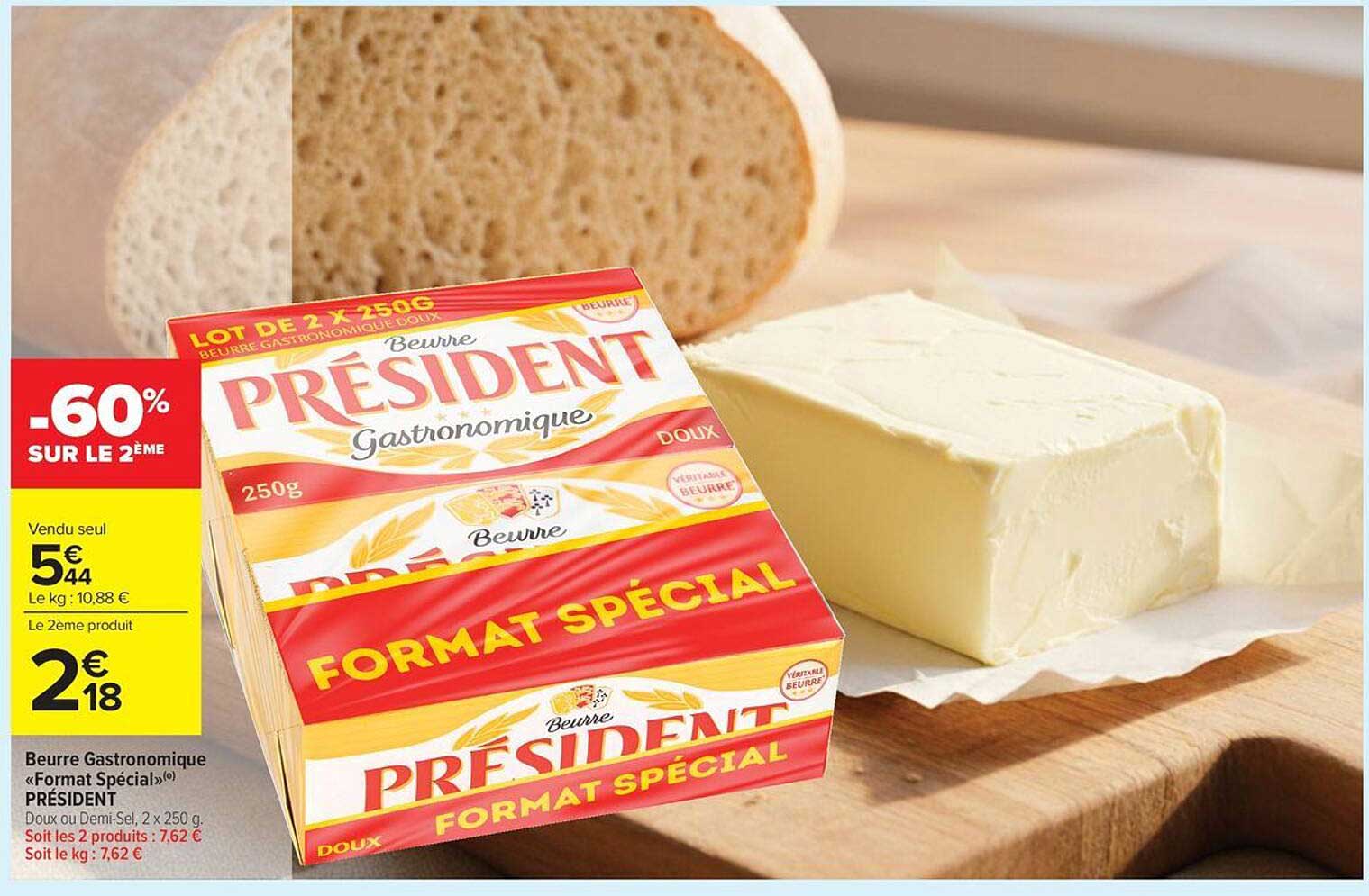 Prix Du Beurre President