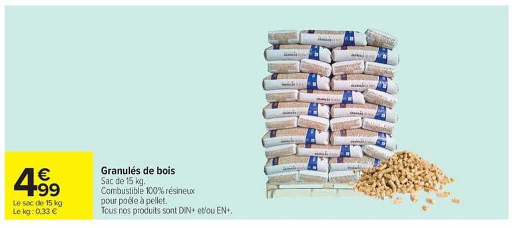Promotion Granules De Bois Carrefour