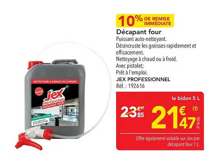 Promo Décapant Four Jex Professionnel chez METRO - 123Catalogue.fr