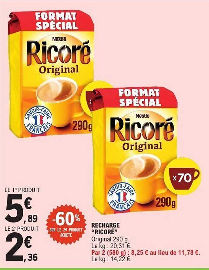 Promo Recharge "Ricoré" chez E.Leclerc Express - 123Catalogue.fr