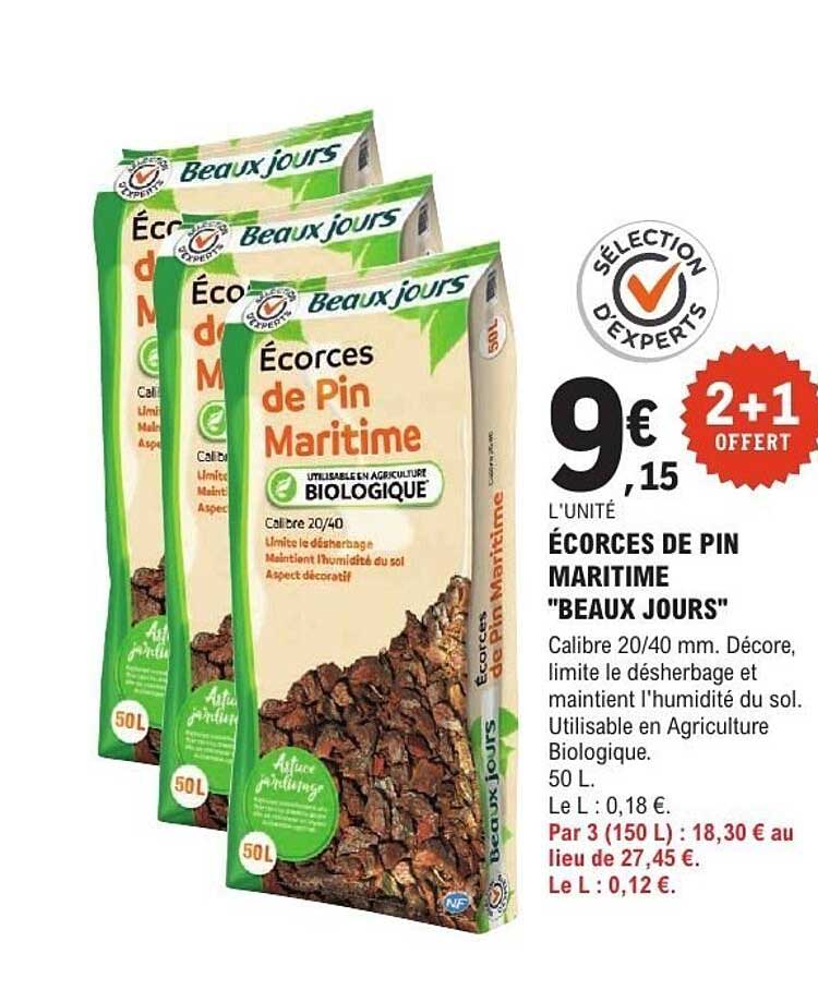 Ecorce De Pin Pas Cher Leclercnull